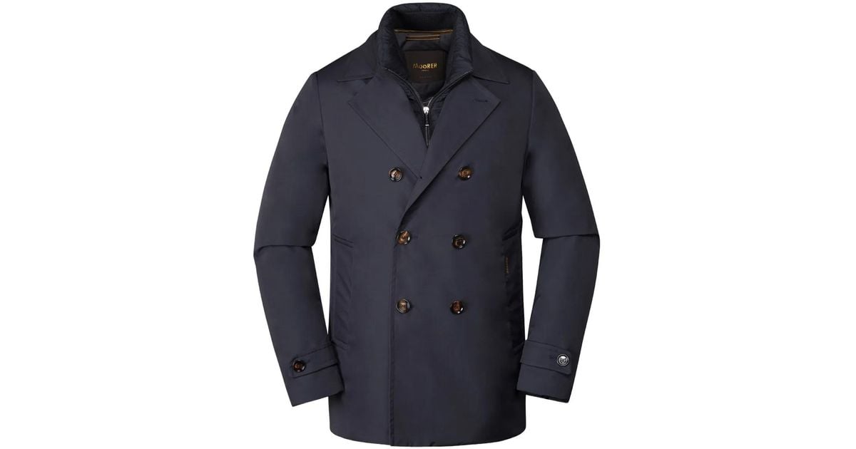 Moorer Bolgi Double-Breasted Jacket in Blue for Men | Lyst