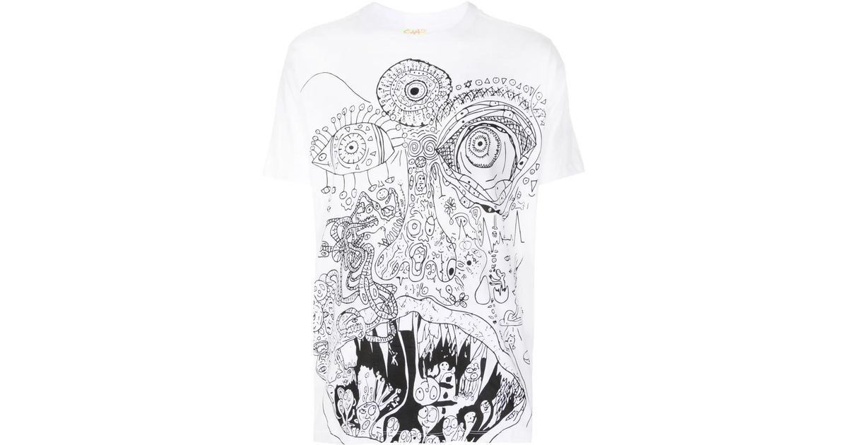 Amir Slama Slamb Aaaarrrrggghh Cotton T-Shirt in White | Lyst UK