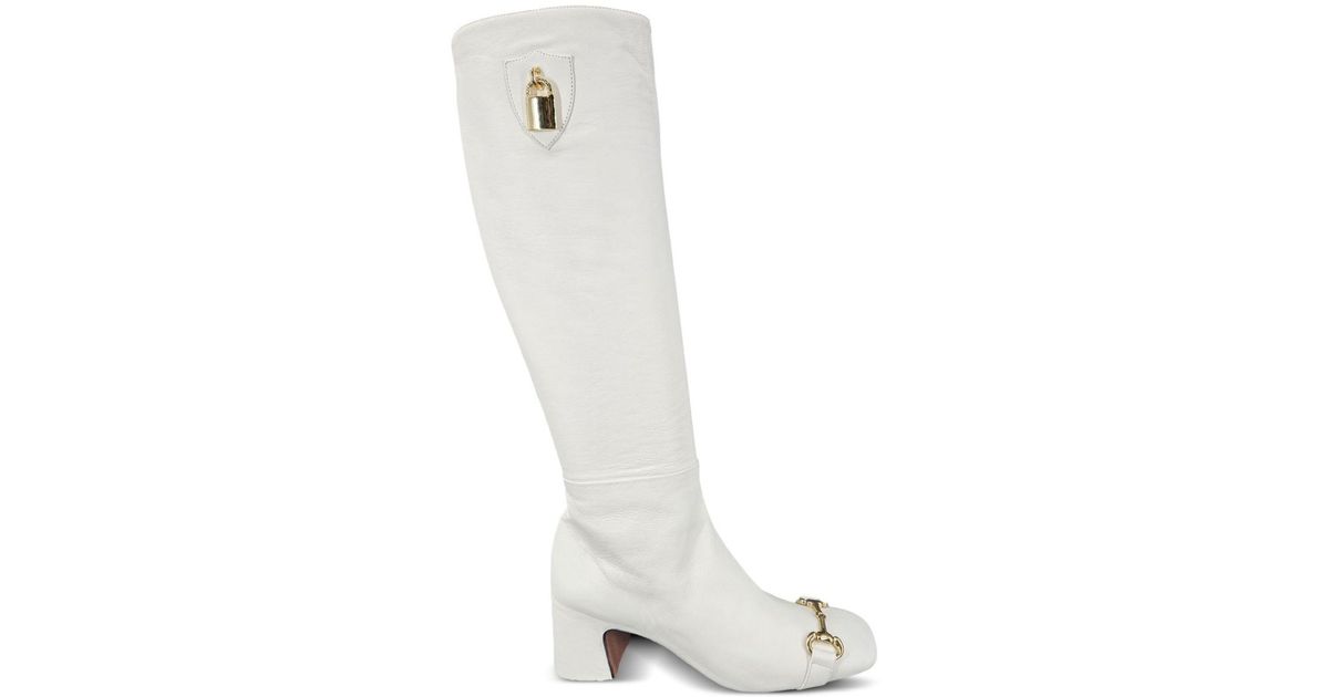 Madison Maison 50Mm Lock Boots in White | Lyst