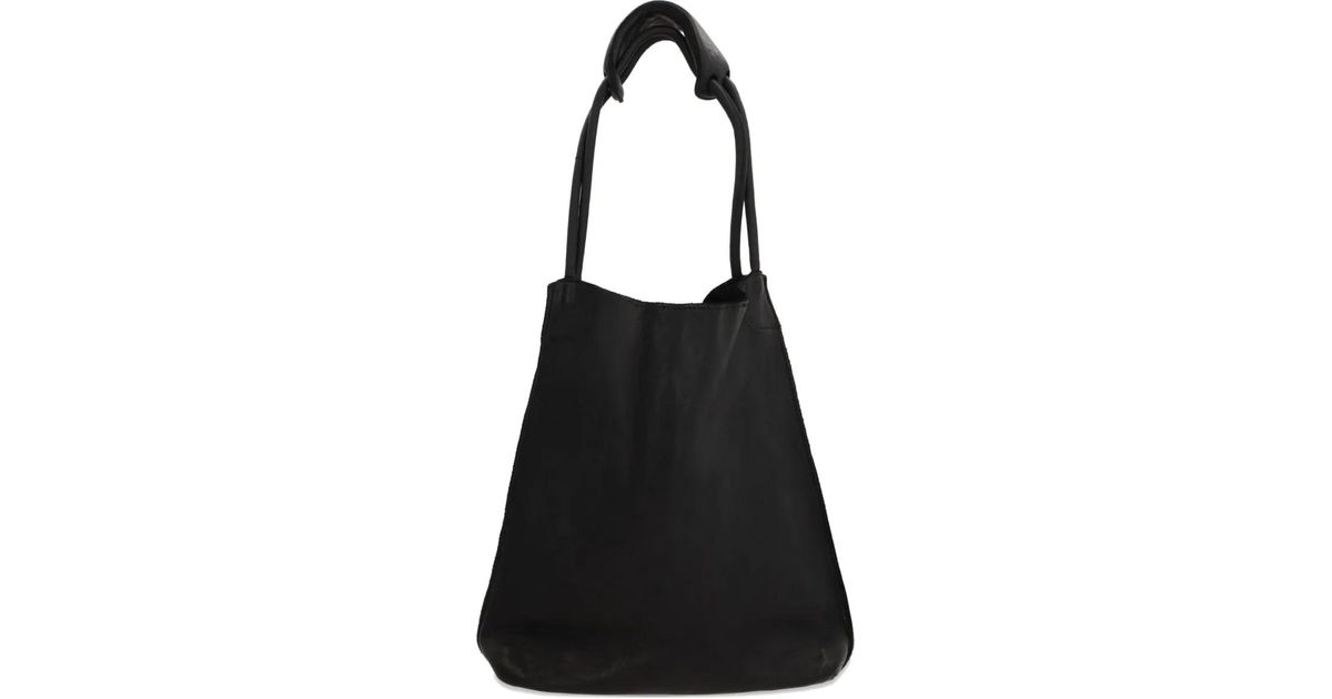 Guidi Leather Shoulder Bag in Black | Lyst
