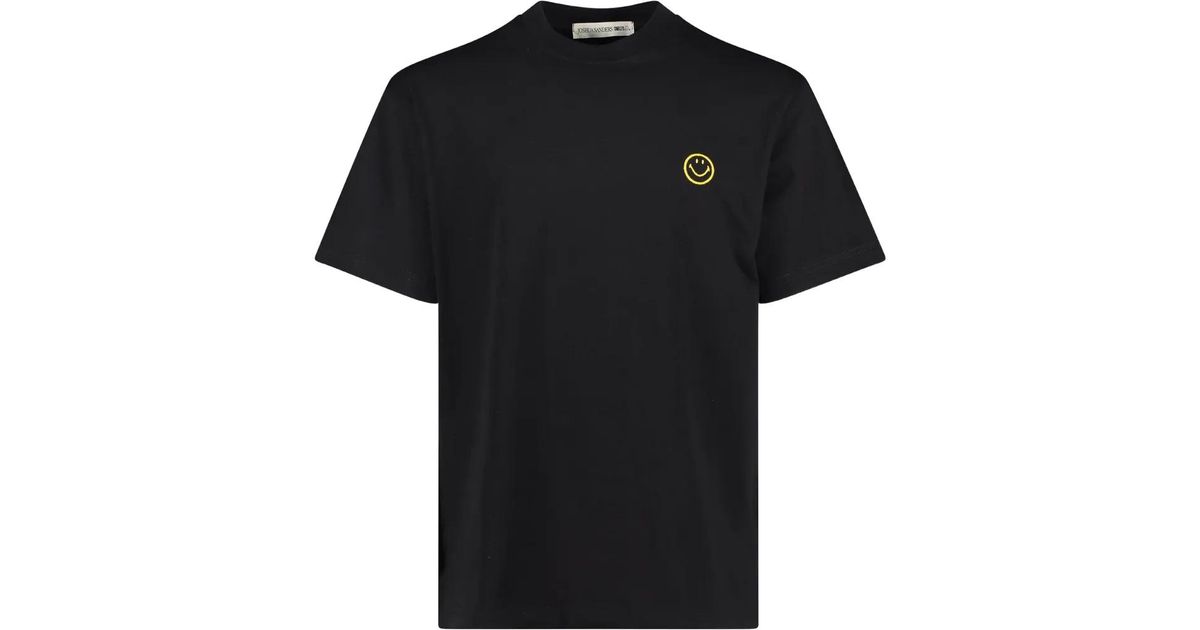 Joshua Sanders X Smiley Round-Neck T-Shirt in Black for Men | Lyst