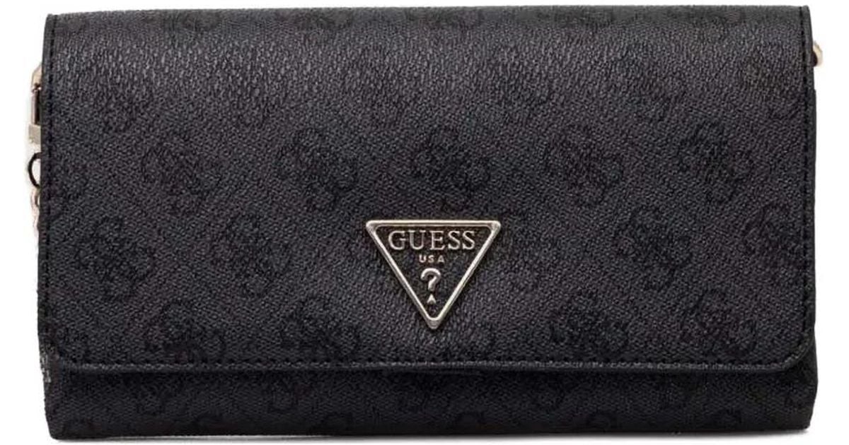 Guess Monogram Clutch in Black | Lyst