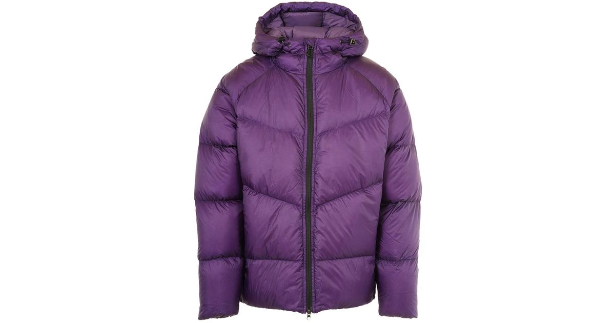 Pyrenex Hooded Padded Coat in Purple for Men | Lyst UK