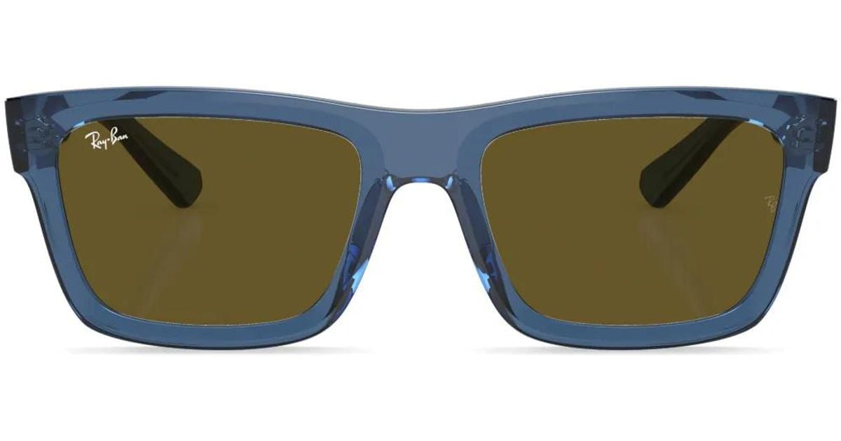 Ray-Ban Warren Bio-Based Square-Frame Sunglasses in Green | Lyst UK