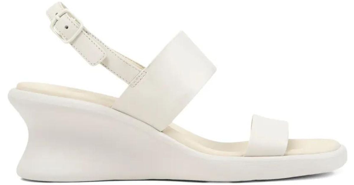 Camper Louise Leather Sandals in White | Lyst UK
