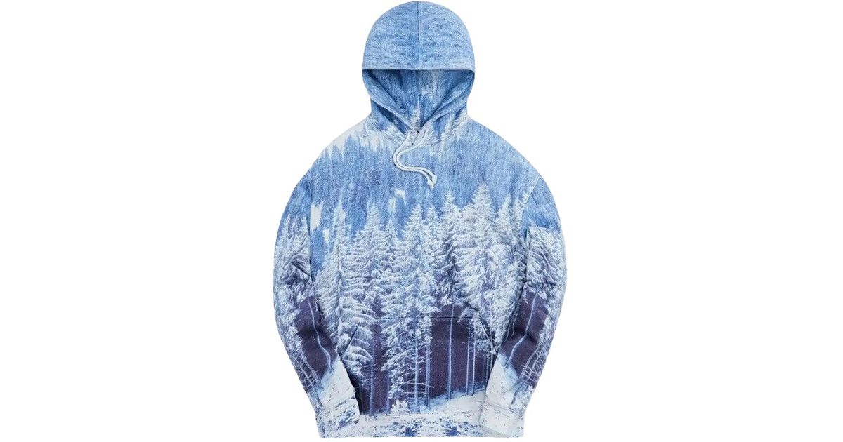Kith Winter Forest Hoodie in Blue for Men | Lyst UK