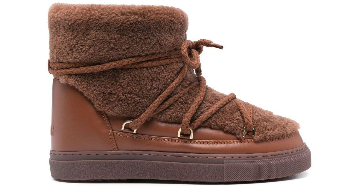 Inuikii Curly Boots in Brown | Lyst