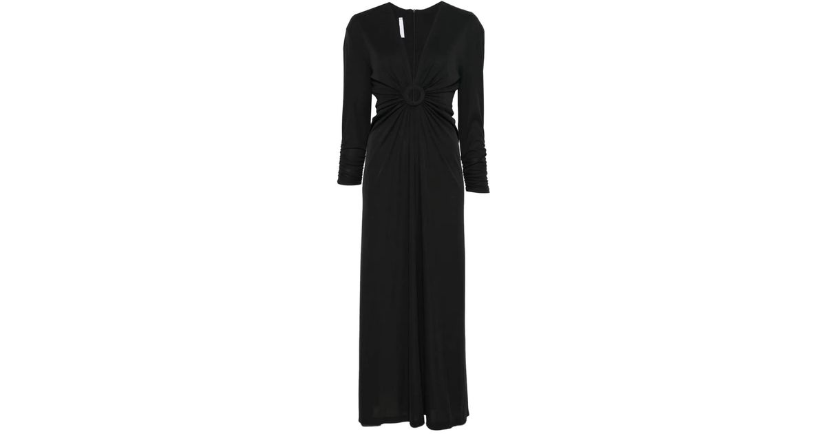 Imperial Cut-Out Maxi Dress in Black | Lyst