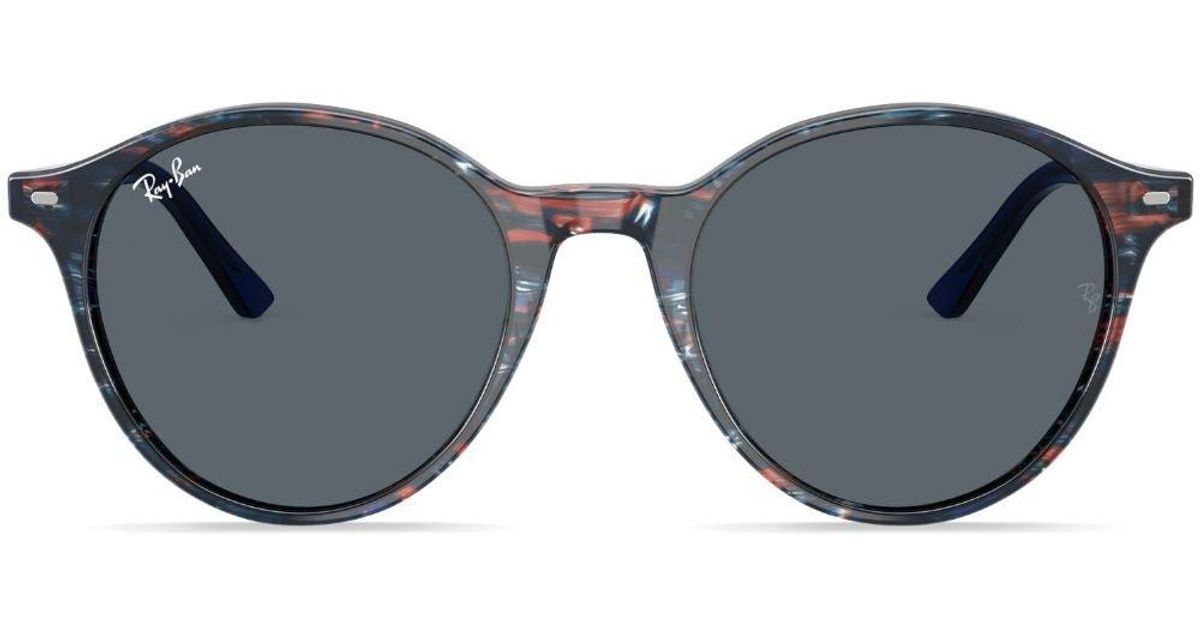 Ray-Ban Rb2230 Bernard Round-Frame Sunglasses in Blue | Lyst