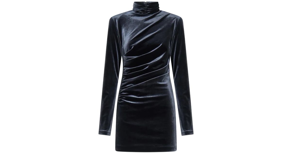 Nicholas Pilar Draped Dress in Blue | Lyst