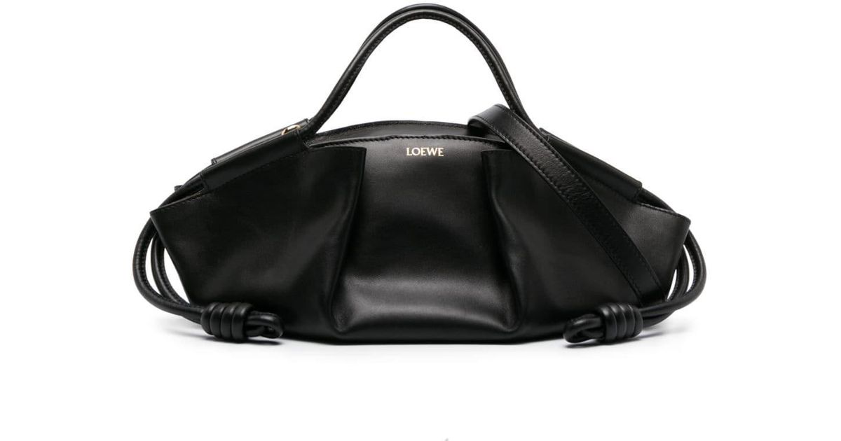 Loewe Paseo Small Leather Handbag in Black | Lyst UK