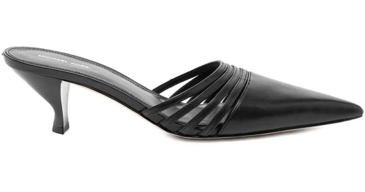 Michael Kors Haisley Mules in Black | Lyst