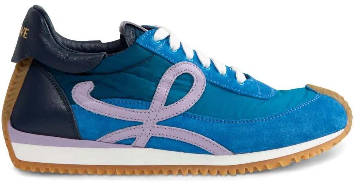 Loewe Flow Runner Mesh-Panelled Sneakers in Blue | Lyst