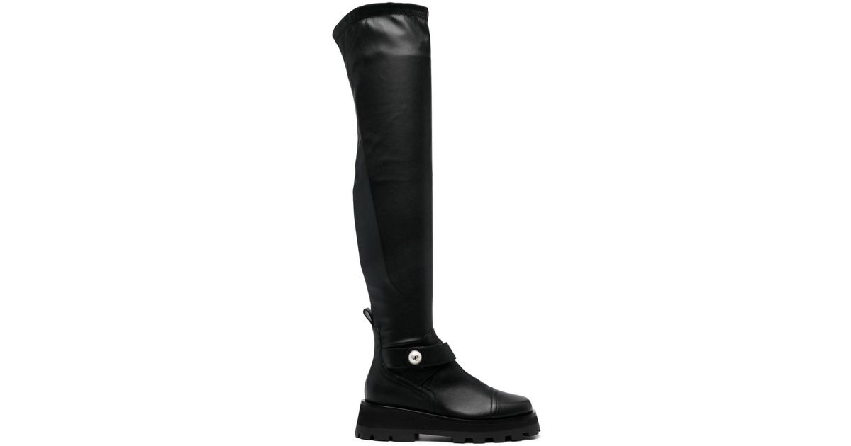 Jimmy Choo Meena Knee Boot in Black | Lyst