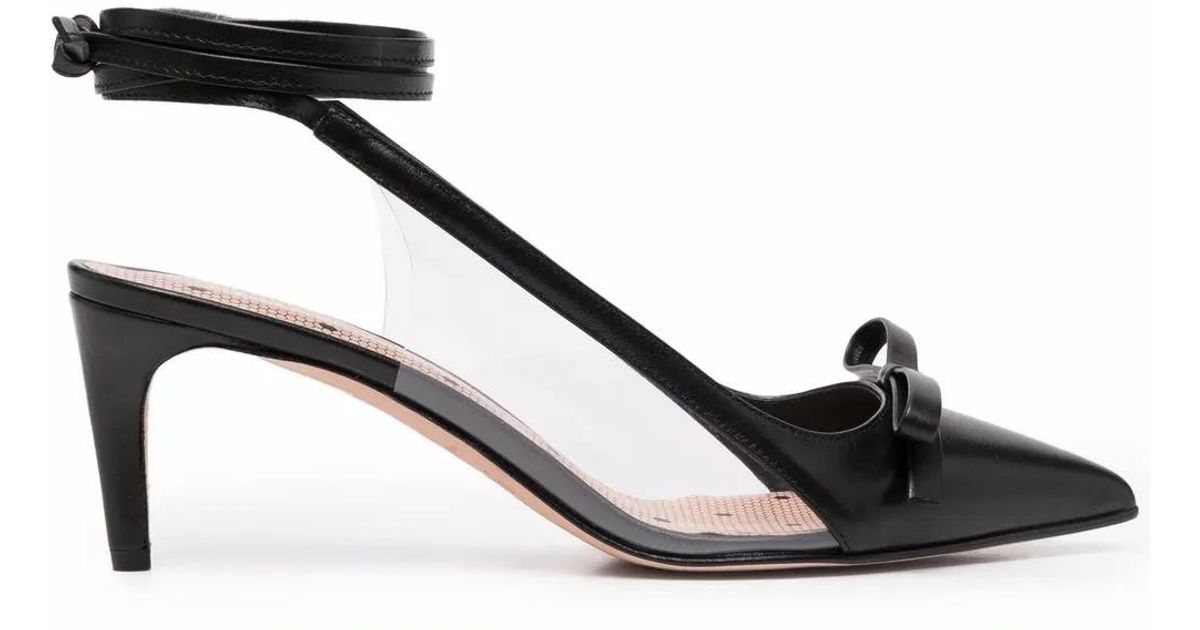 Red(V) Sandie Pumps in Black | Lyst