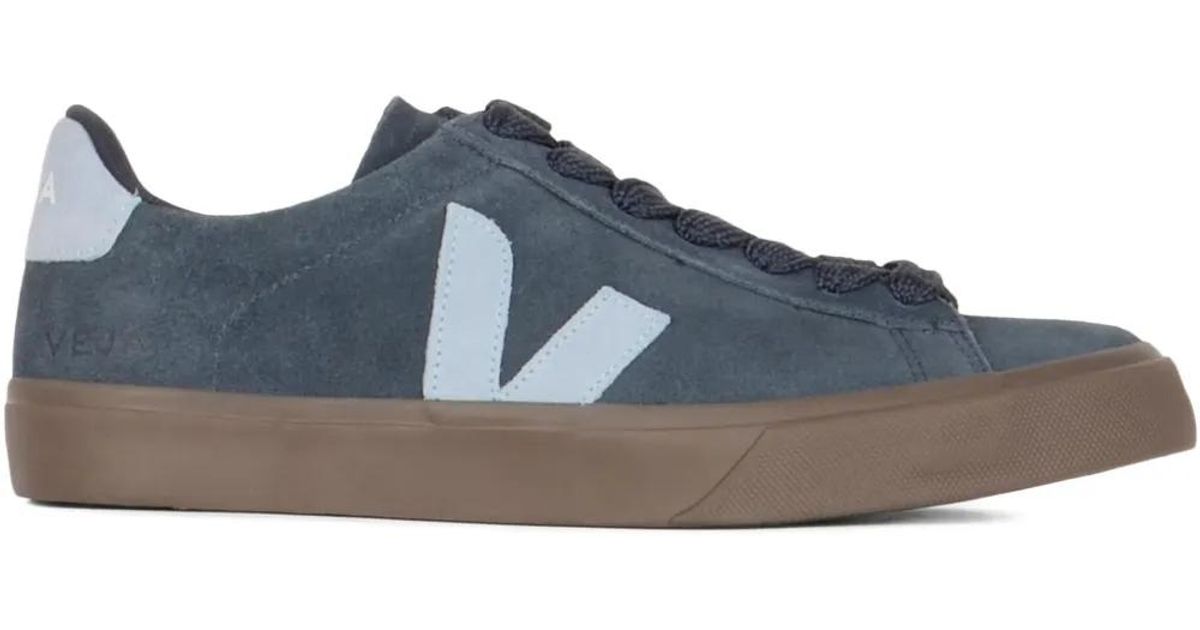 Veja Campo V-Logo Sneakers in Blue for Men | Lyst
