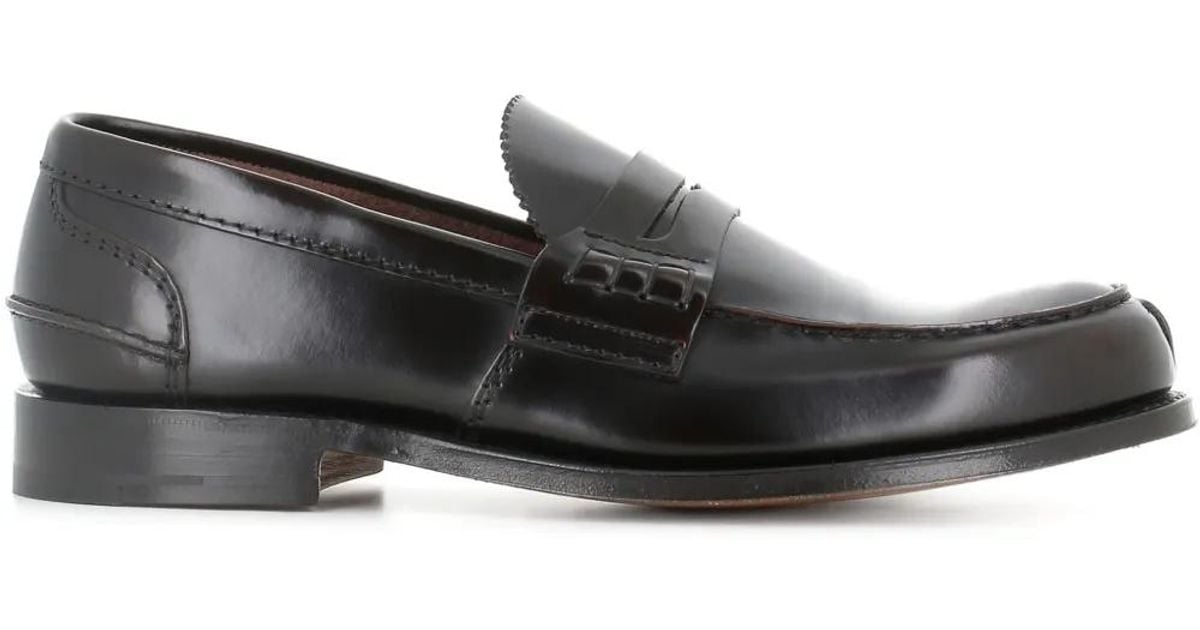 Church's Leather Loafers in Black for Men | Lyst