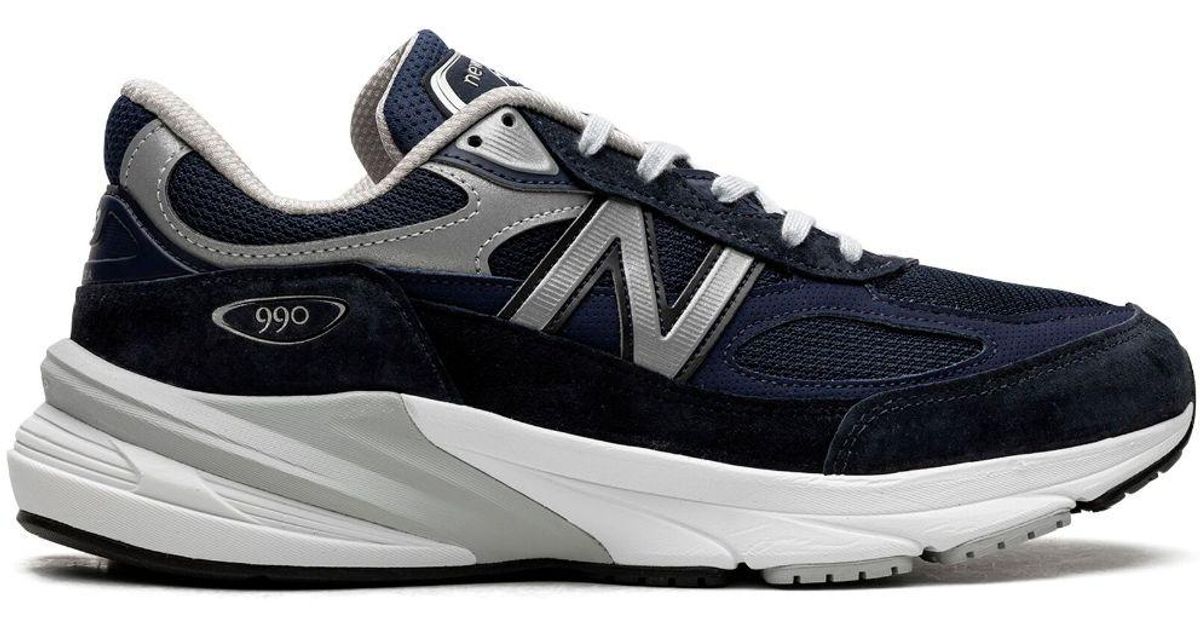 New Balance 990v6 "navy" Leather Sneakers in Blue | Lyst