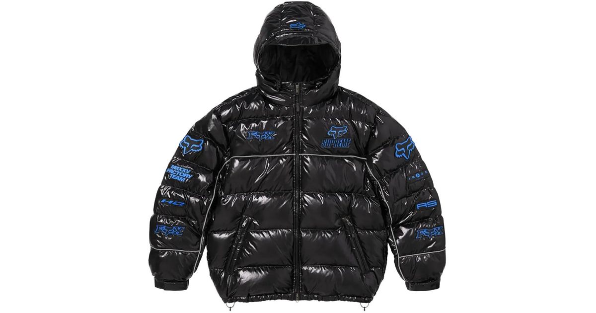 Supreme X Fox Racing Logo-Patch Jacket in Black for Men | Lyst UK