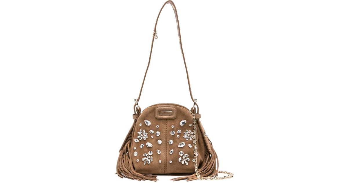 Maje Miss M Mini Bag in Brown | Lyst UK