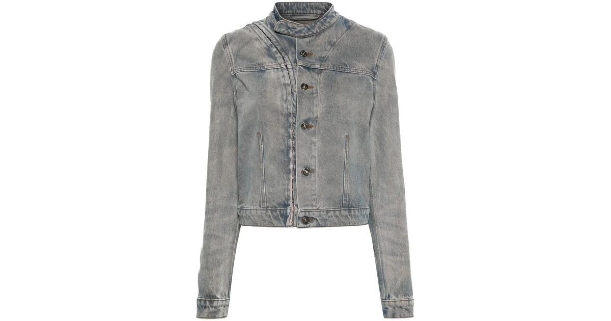 Y. Project Double-Opening Denim Jacket in Grey | Lyst UK