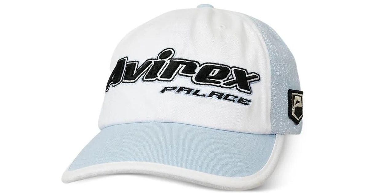 Palace Avirex Baseball Cap in Blue for Men | Lyst UK