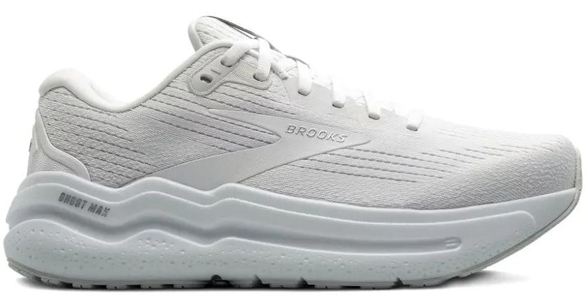 Brooks Ghost Max Logo Sneakers in White | Lyst UK
