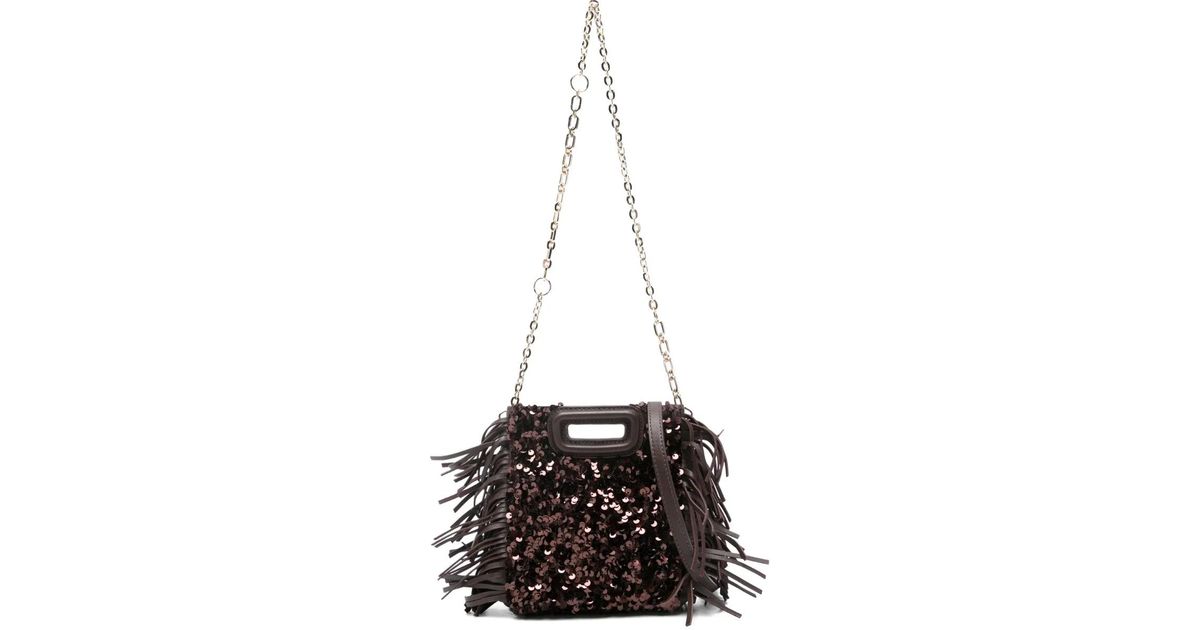 Maje Miss M Mini Bag in White | Lyst