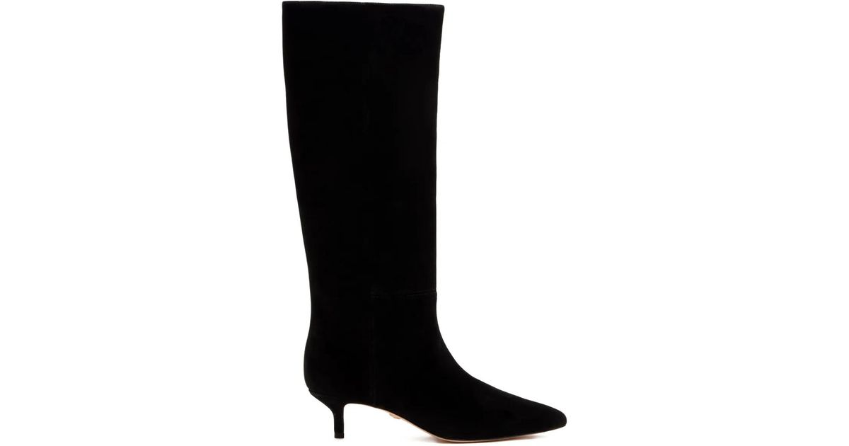 Veronica Beard Lisa Suede Boots in Black | Lyst UK