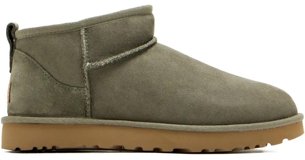 UGG Ultra Mini Booties in Green | Lyst UK