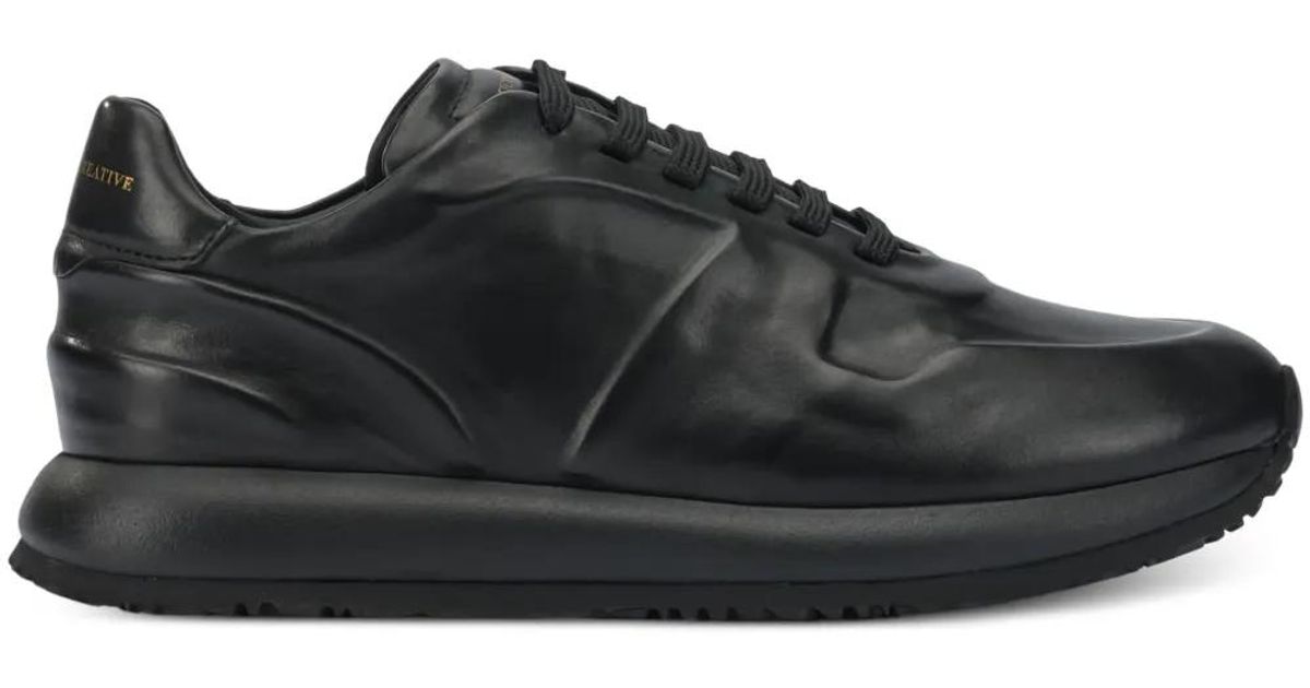 Officine Creative Leather Sneakers in Black for Men | Lyst UK