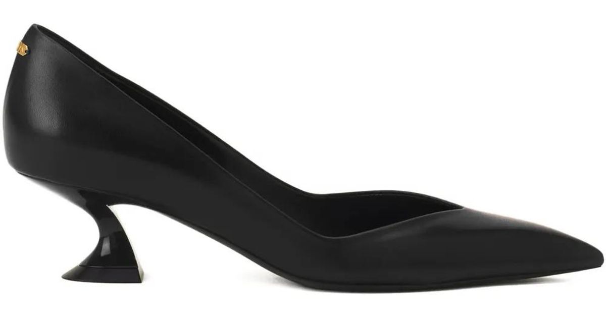Lanvin 50Mm Sculpted-Heel Pumps in Black | Lyst