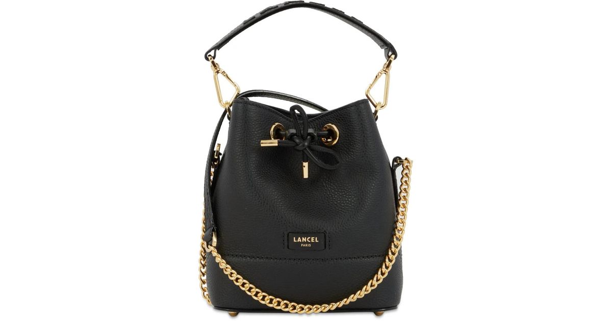 Lancel Small Ninon De Bucket Bag in Black | Lyst