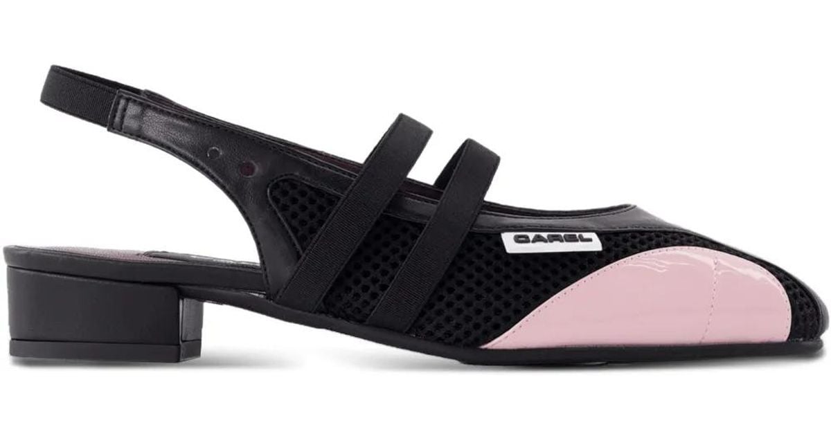 CAREL PARIS X Maitrepierre Slingback Mesh Pumps in Black | Lyst