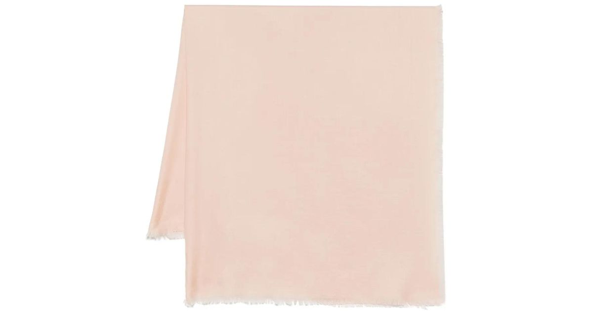 Gucci Frayed-Edge Scarf in Natural | Lyst UK