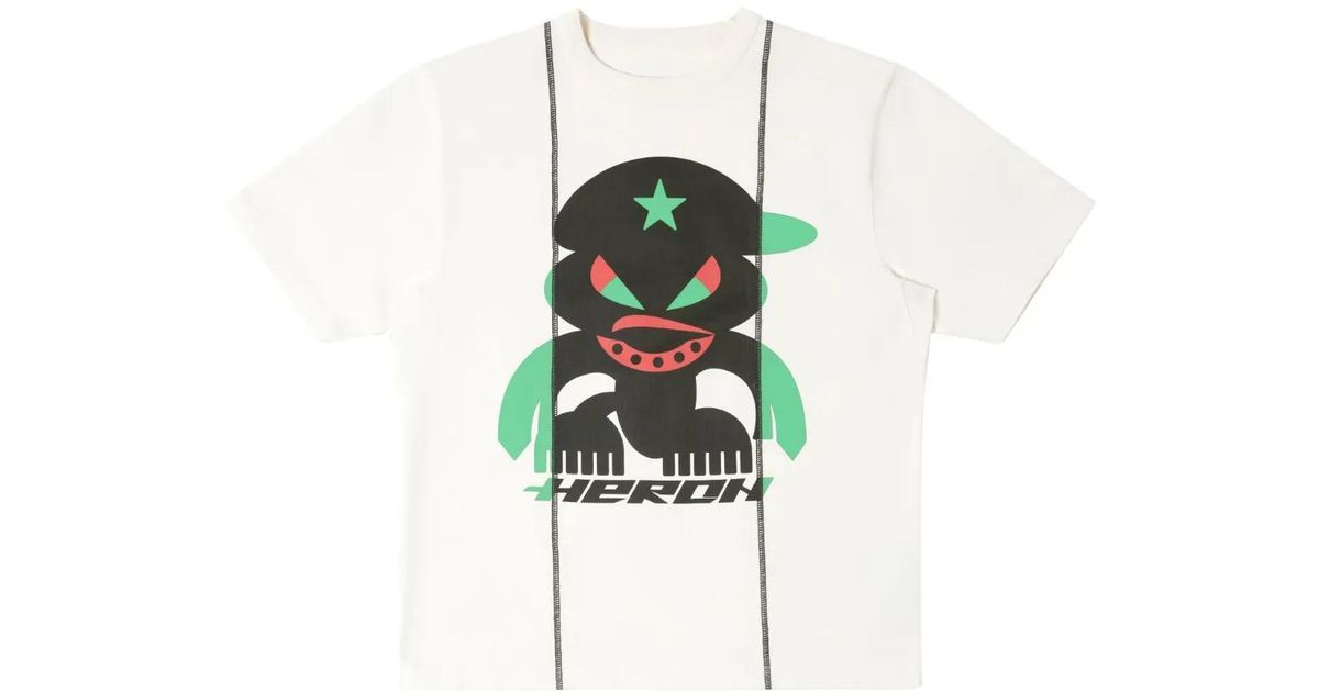Heron Preston Monster Tape Cotton T-Shirt in White for Men | Lyst UK