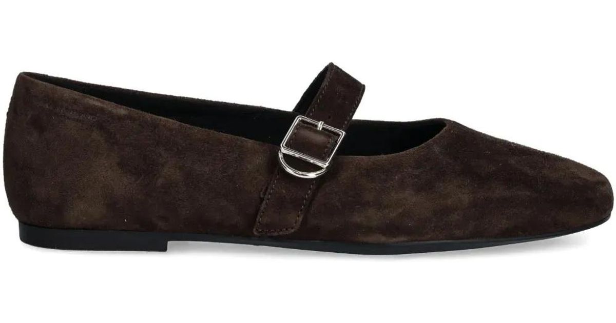 Vagabond Shoemakers Jolin Buckle-Strap Ballet Flats in Black | Lyst UK