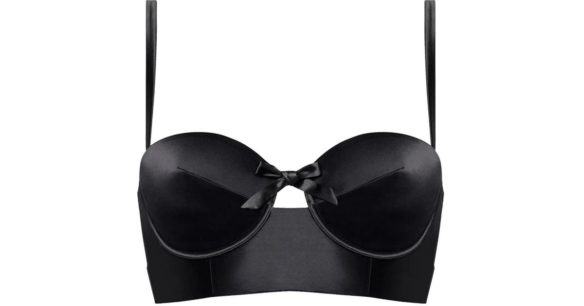 Eres Greta Bow-Detail Bra in Black | Lyst UK