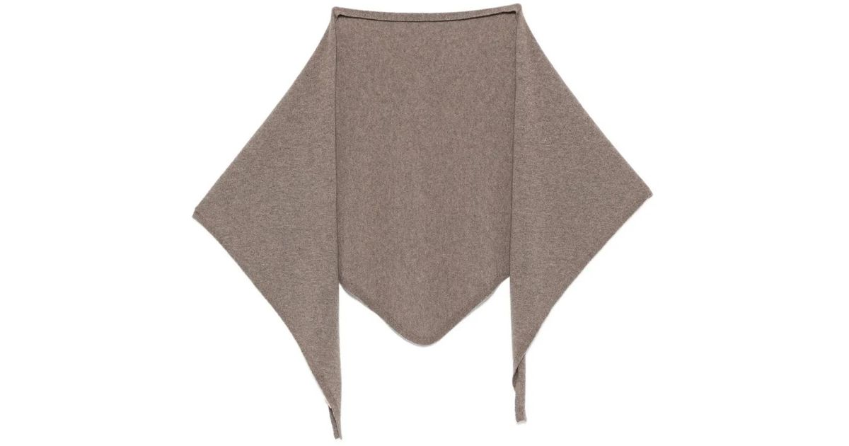 Cordera Cashmere Bandana in Grey | Lyst UK