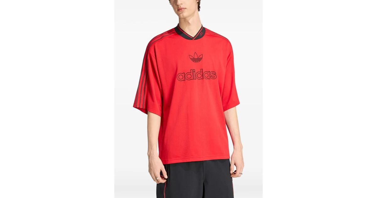 adidas Logo-Embroidered Oversized T-Shirt for Men | Lyst UK