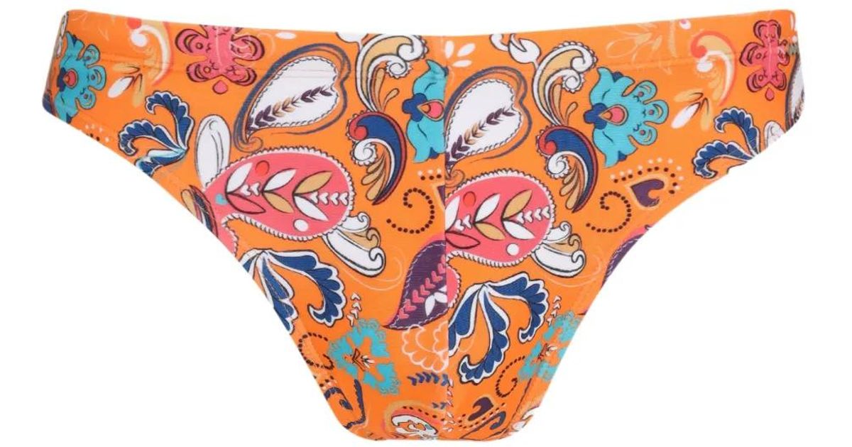 Amir Slama Slip De Bain À Motif Cachemire in Orange for Men | Lyst UK