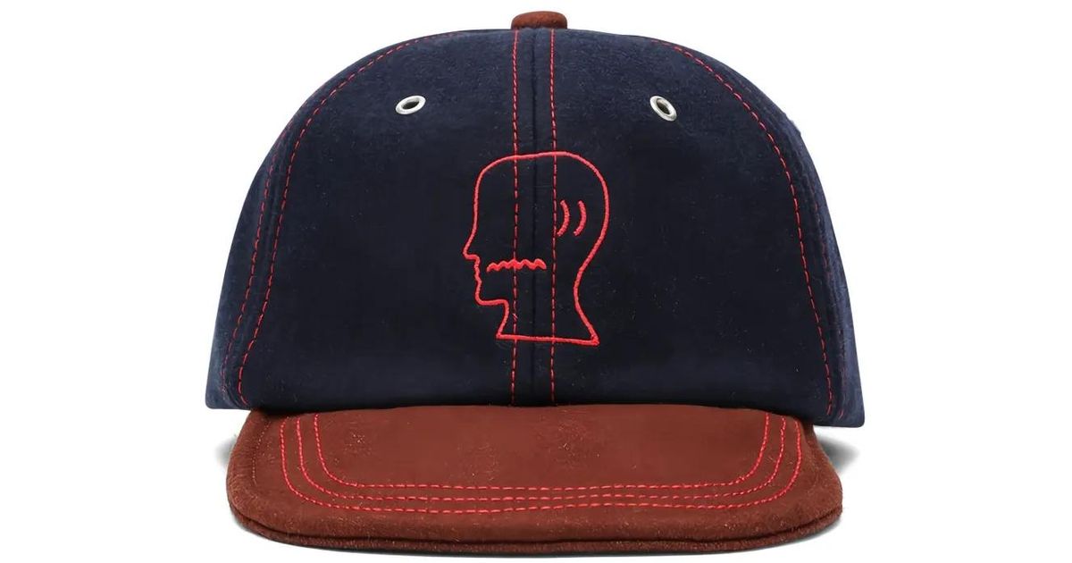 Brain Dead Embroidered Two-Tone Cap in Blue for Men | Lyst