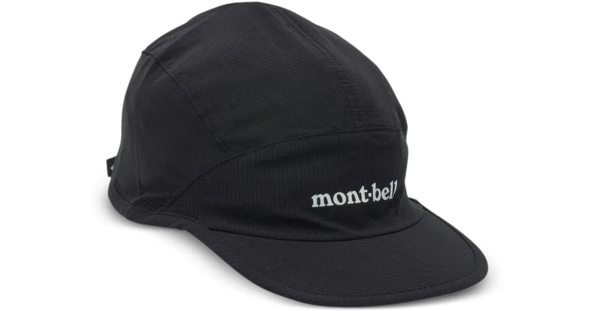 Montbell Logo Crushable Hat in Black for Men | Lyst UK