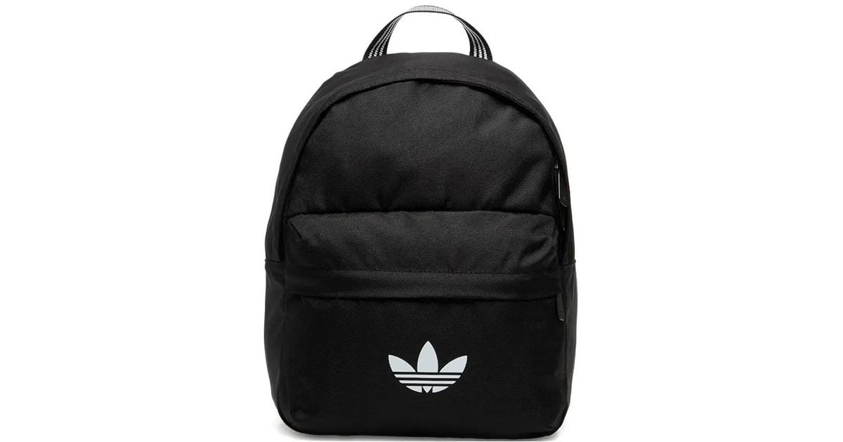 adidas Logo-Print Small Backpack in Black | Lyst UK