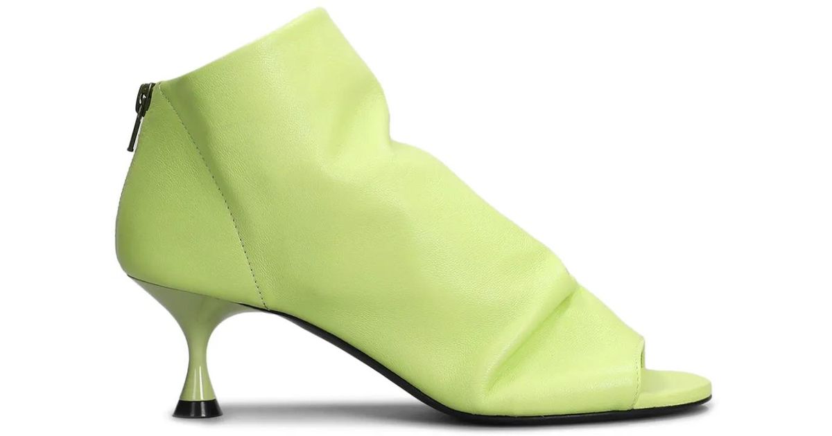 Marc Ellis 60Mm Leather Boots in Green | Lyst