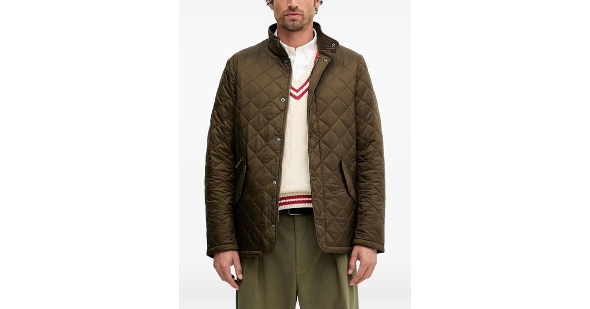Barbour Flyweight Chelsea Quilt Jacket in Brown for Men | Lyst Canada