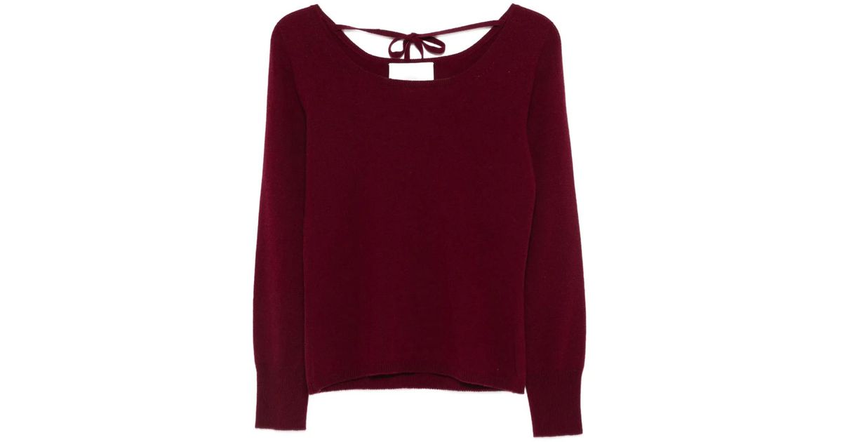 Vanisé Tie-Back Knitwear in Purple | Lyst UK
