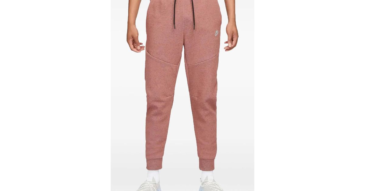 Nike Sportswear Tech Fleece Track Pants in Red for Men | Lyst