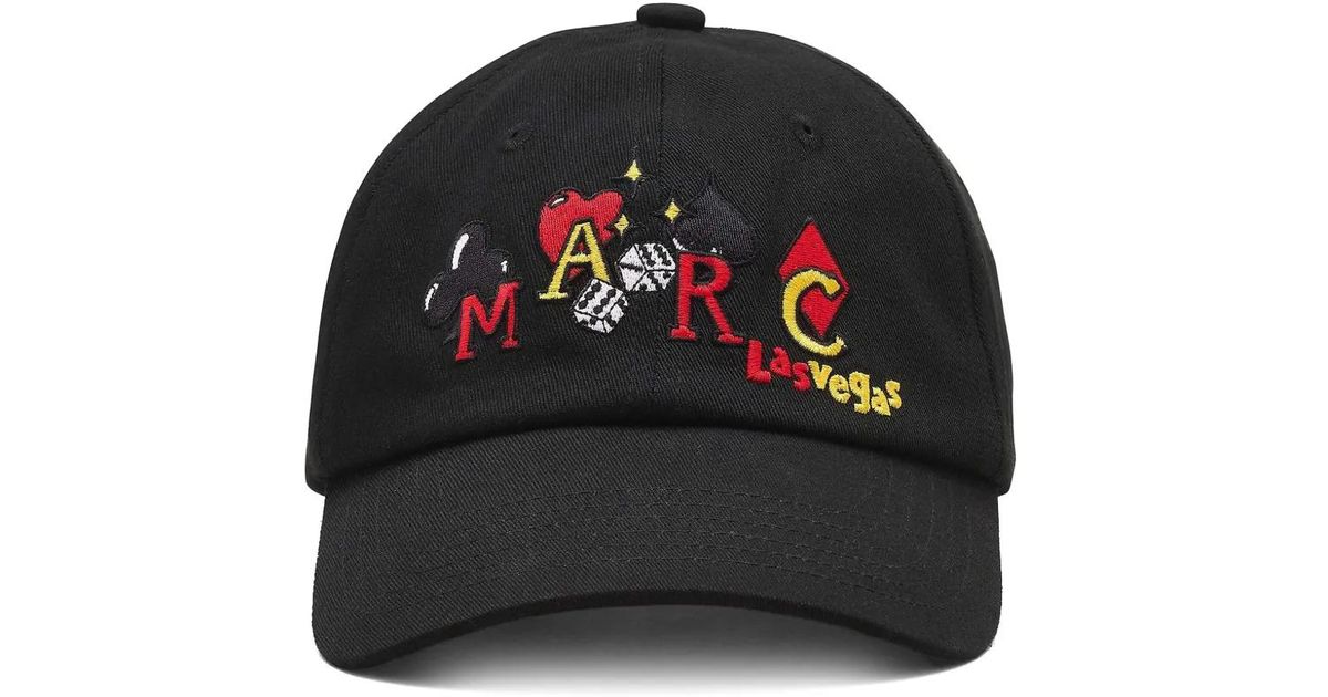 Marc Jacobs The City Embroidered Baseball Cap in Black | Lyst