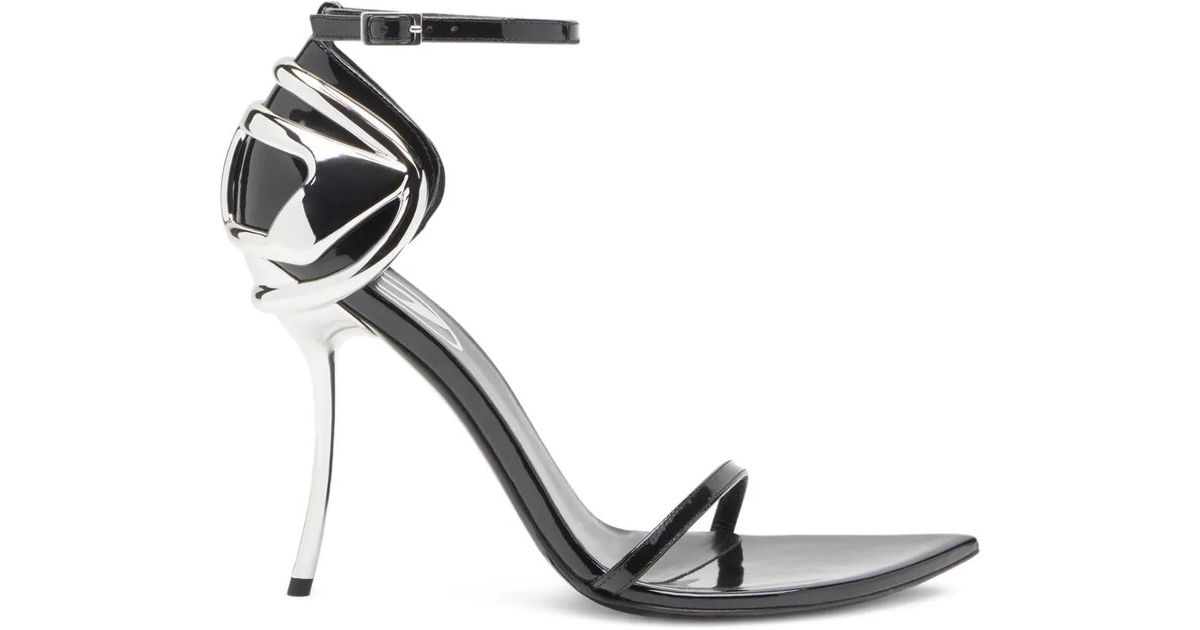 DIESEL D-Ten&Half Sandal in Metallic | Lyst